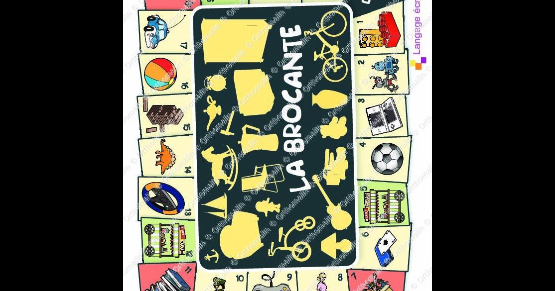 Ressource orthophonie - Jeu de plateau - la Brocante | Orthomalin Ressource orthophonie - Jeu de plateau - la Brocante | Orthomalin